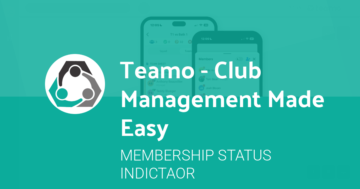Membership Status Indictaor | Teamo - Club Management Made Easy