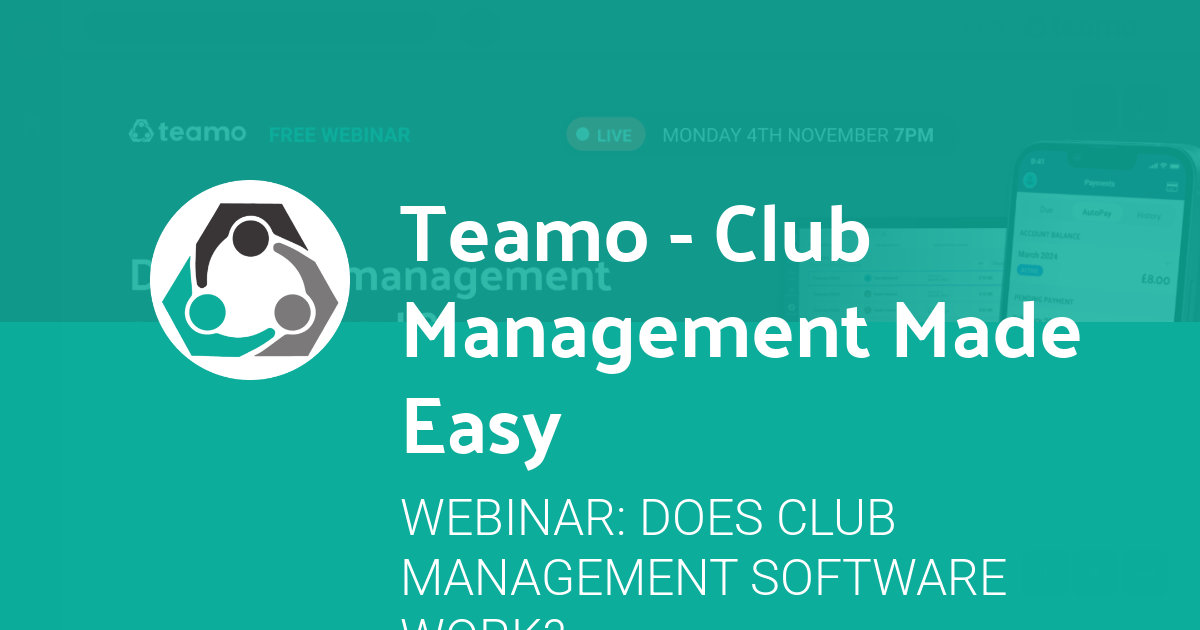 Webinar: Does club management software work? | Teamo - Club Management ...