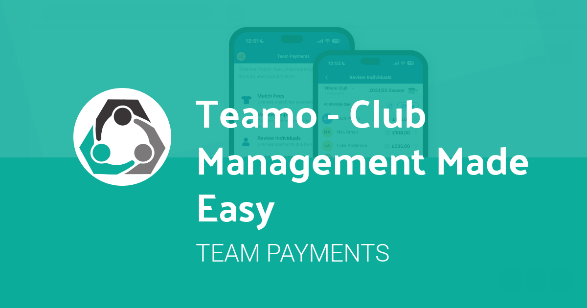 Team Payments | Teamo - Club Management Made Easy
