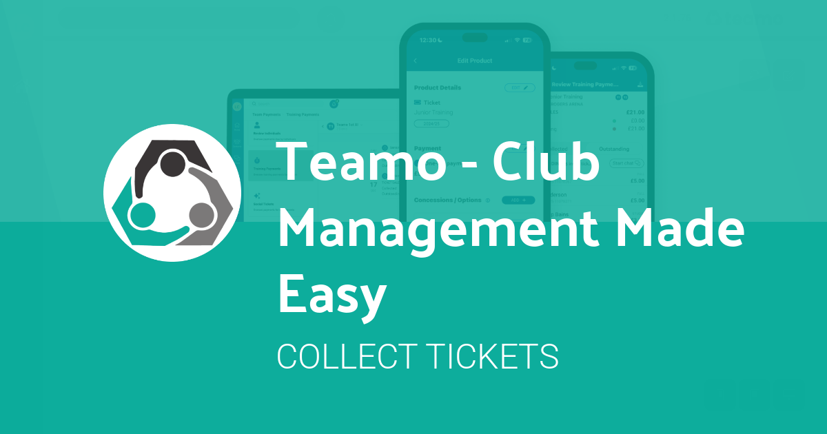 Collect Tickets | Teamo - Club Management Made Easy